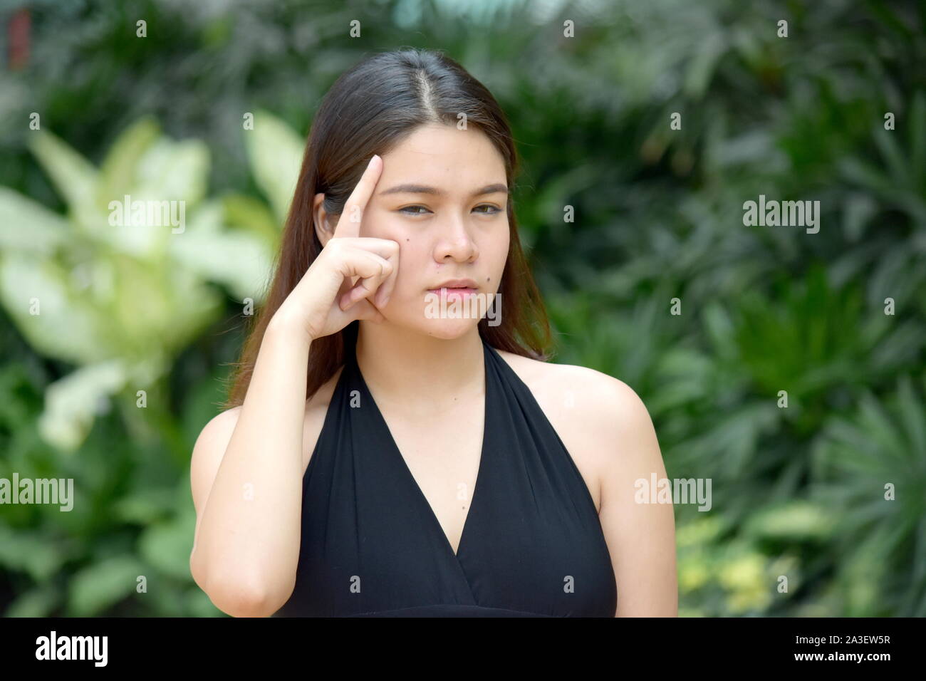 Thoughtful female woman hi-res stock photography and images - Alamy