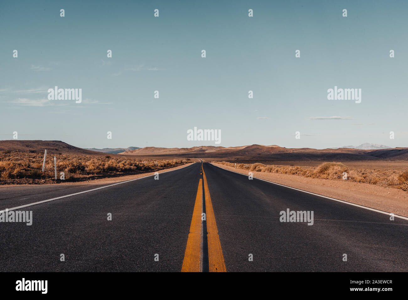 Desert american road Stock Photo - Alamy