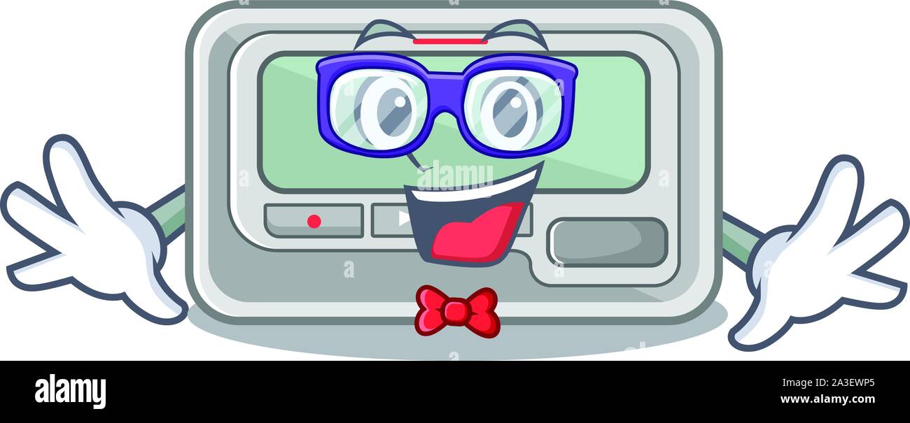 Geek pager placed above cartoon wooden table Stock Vector Image & Art ...