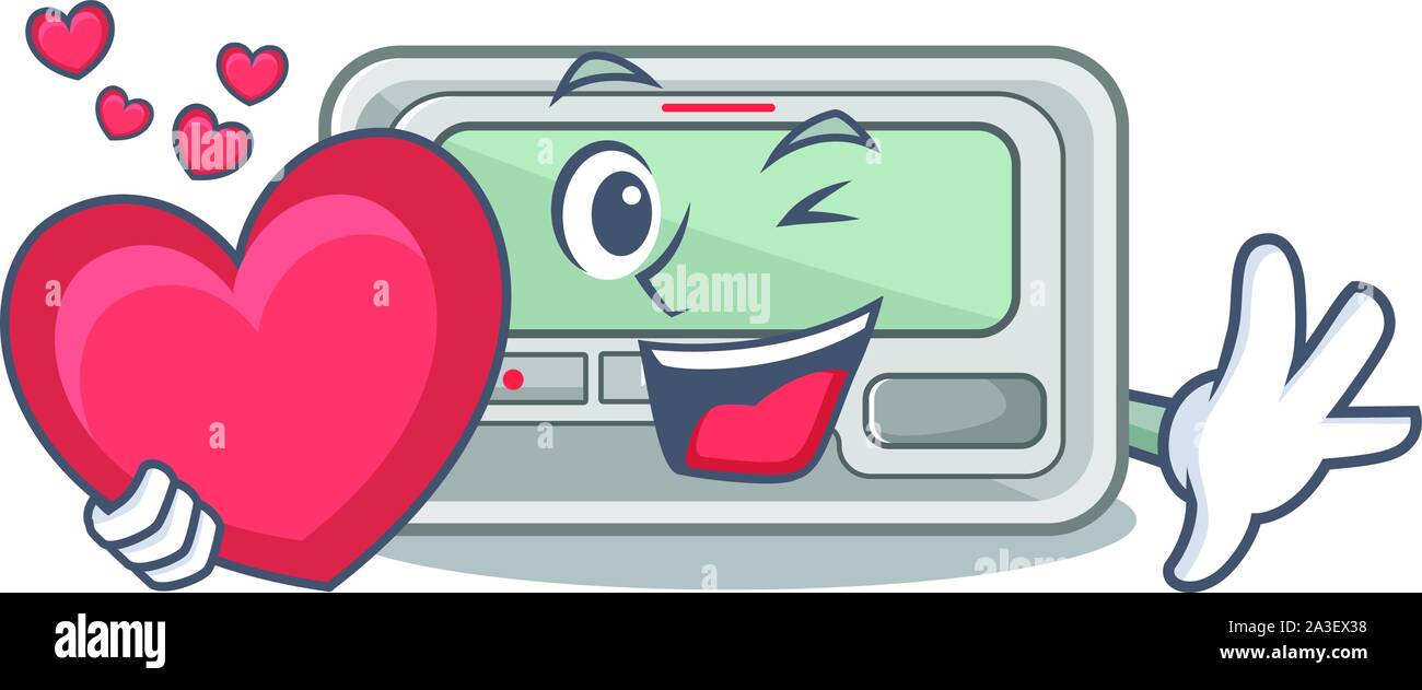 Cartoon character heart shape mobile Cut Out Stock Images & Pictures ...