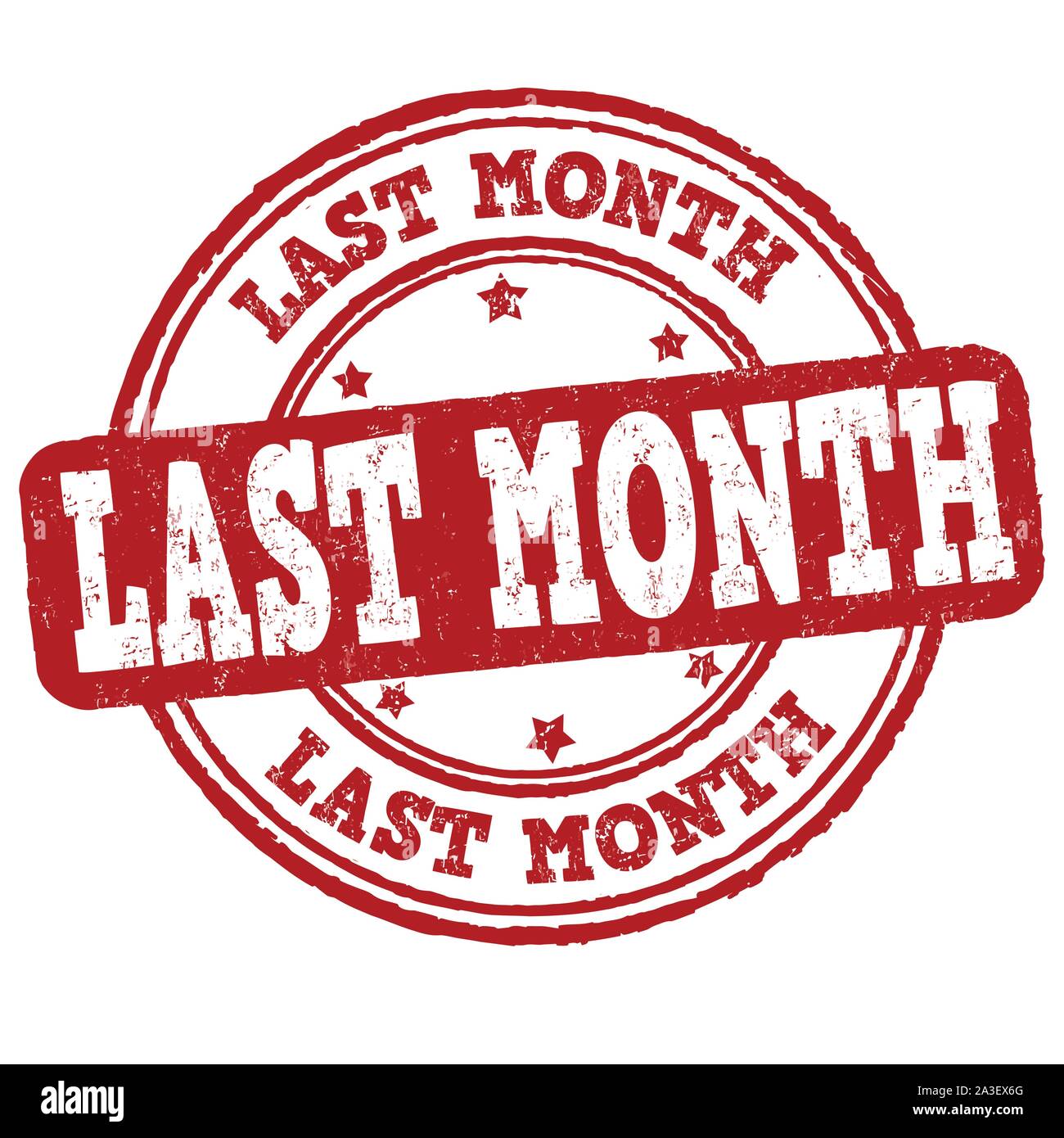Last month sign or stamp on white background, vector illustration Stock ...