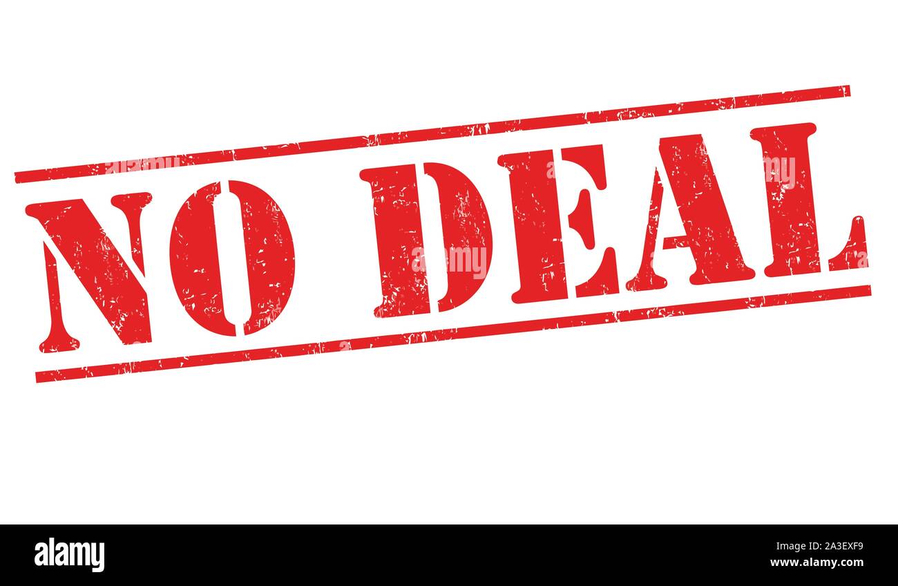 No deal sign or stamp on white background, vector illustration Stock ...