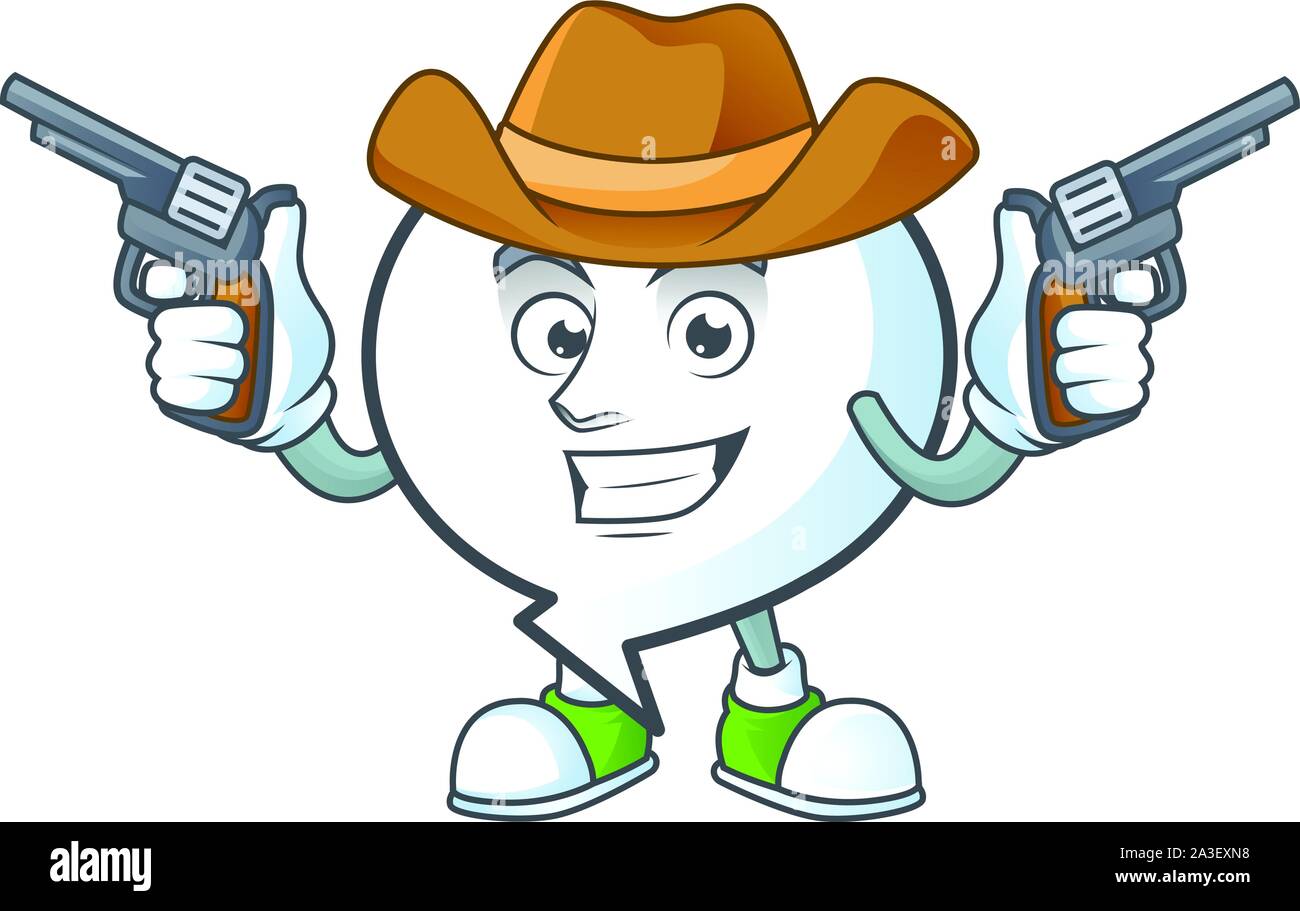 Cowboy cartoon circle bubble for the text Stock Vector Image & Art - Alamy