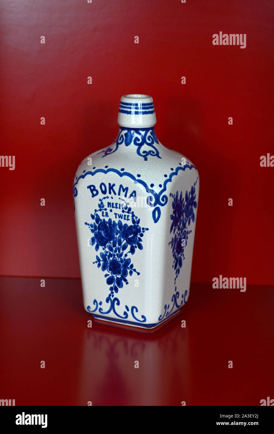 papenburg, germany - 2019.10.06: antique porcelain delft blue bokma ...