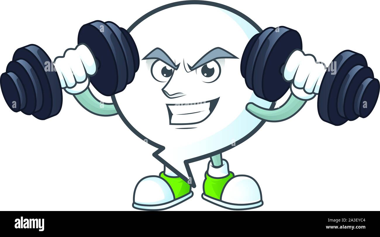 Fitness cartoon circle bubble for the text Stock Vector Image & Art - Alamy
