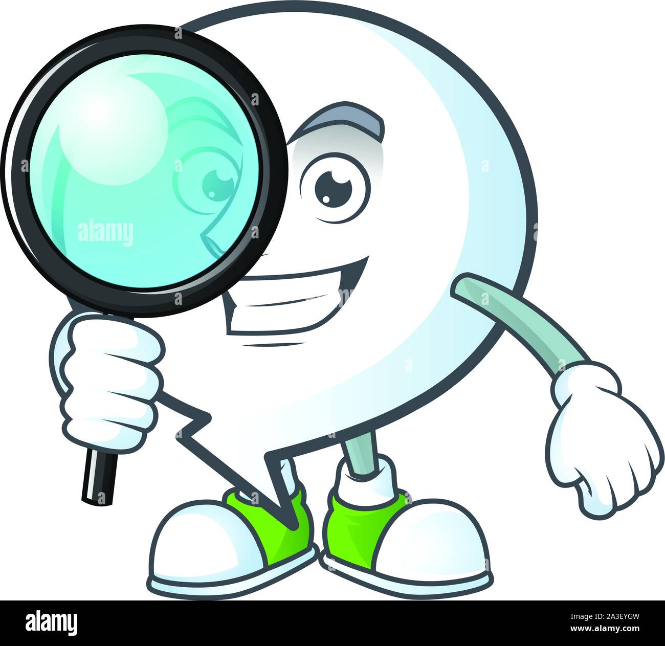 Detective pattern circle bubble with character shape Stock Vector Image ...
