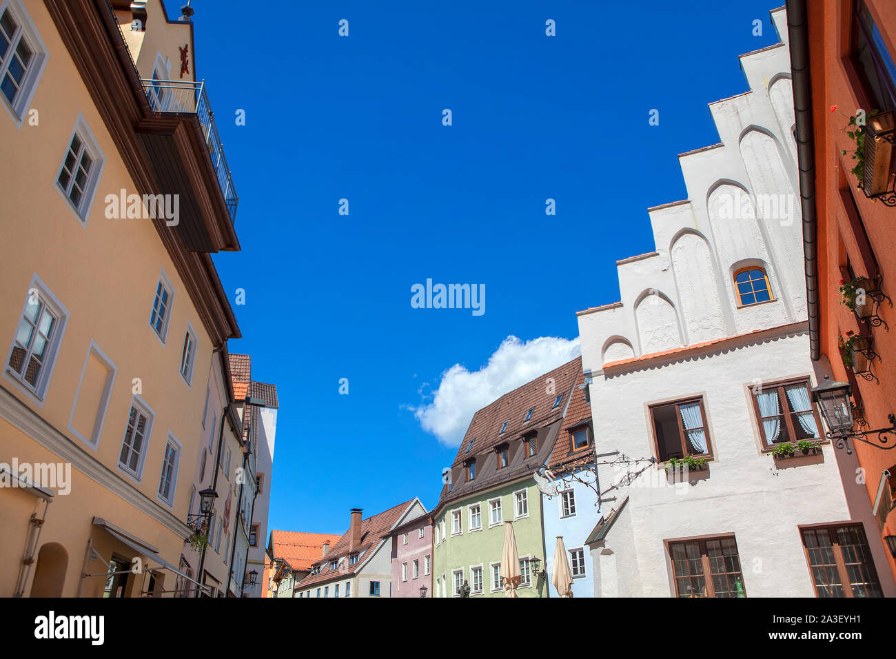 Fussen town with colorful houses hi-res stock photography and images ...