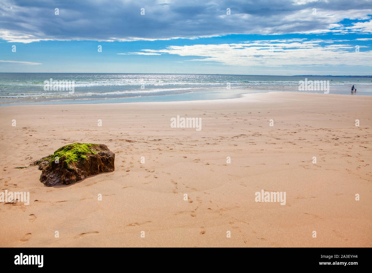 sandy shore of Atlantic Ocean in the summer Stock Photo - Alamy