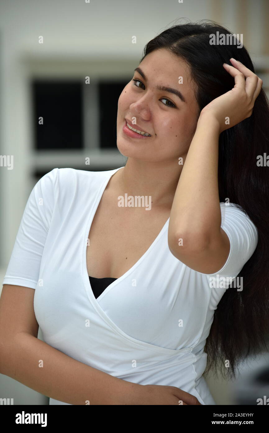 A Cute Attractive Diverse Woman Stock Photo - Alamy
