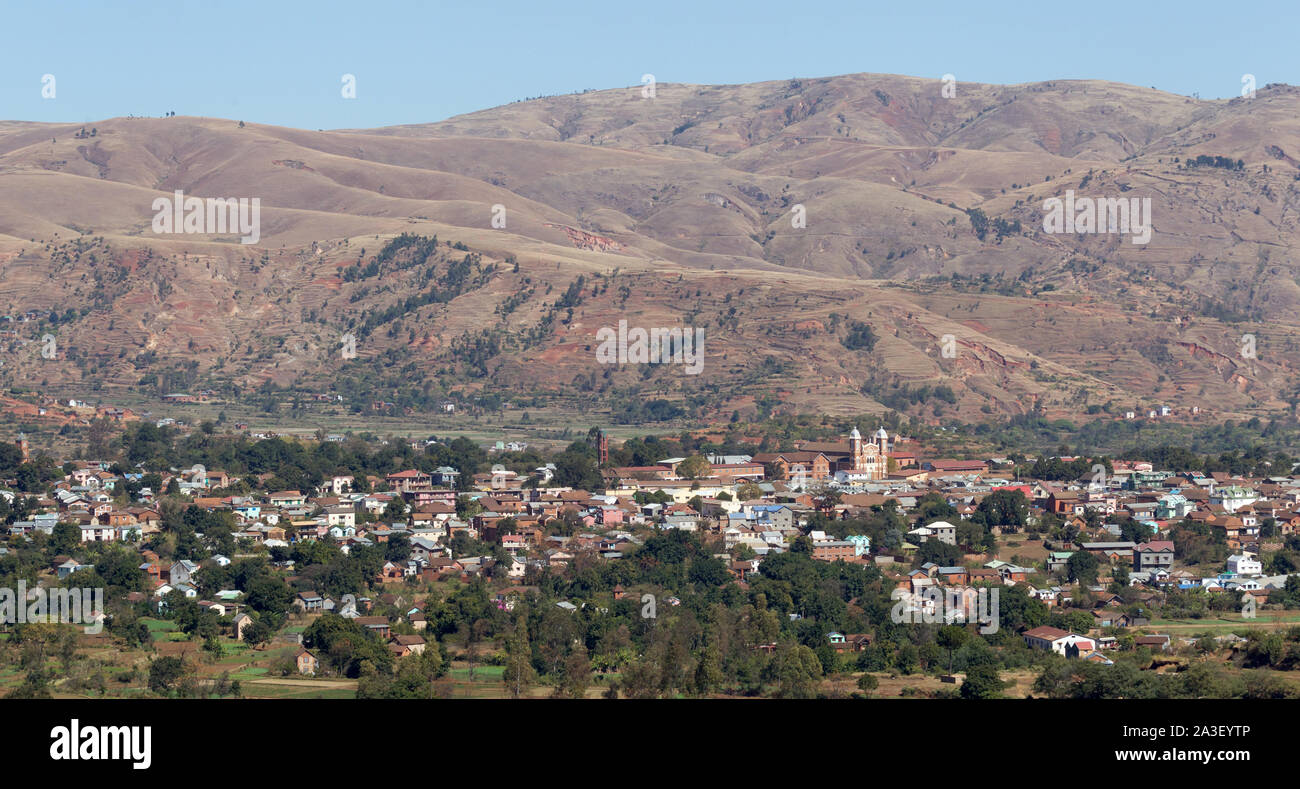 The Malagasy city of Antsirabe, central Madagascar Stock Photo - Alamy