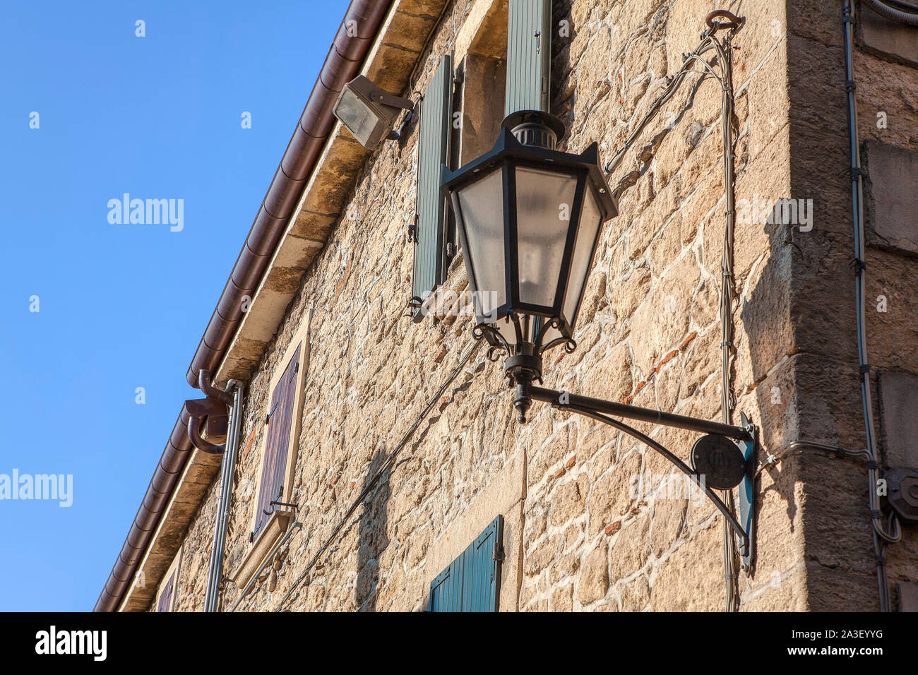 medieval street lamp in old town Stock Photo - Alamy