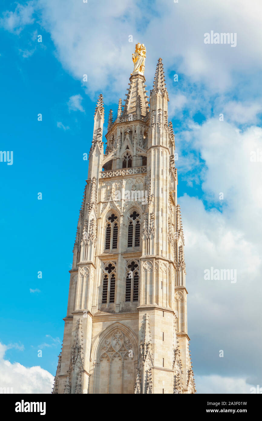 Famous Pey Berland Tower in Bordeaux Stock Photo - Alamy