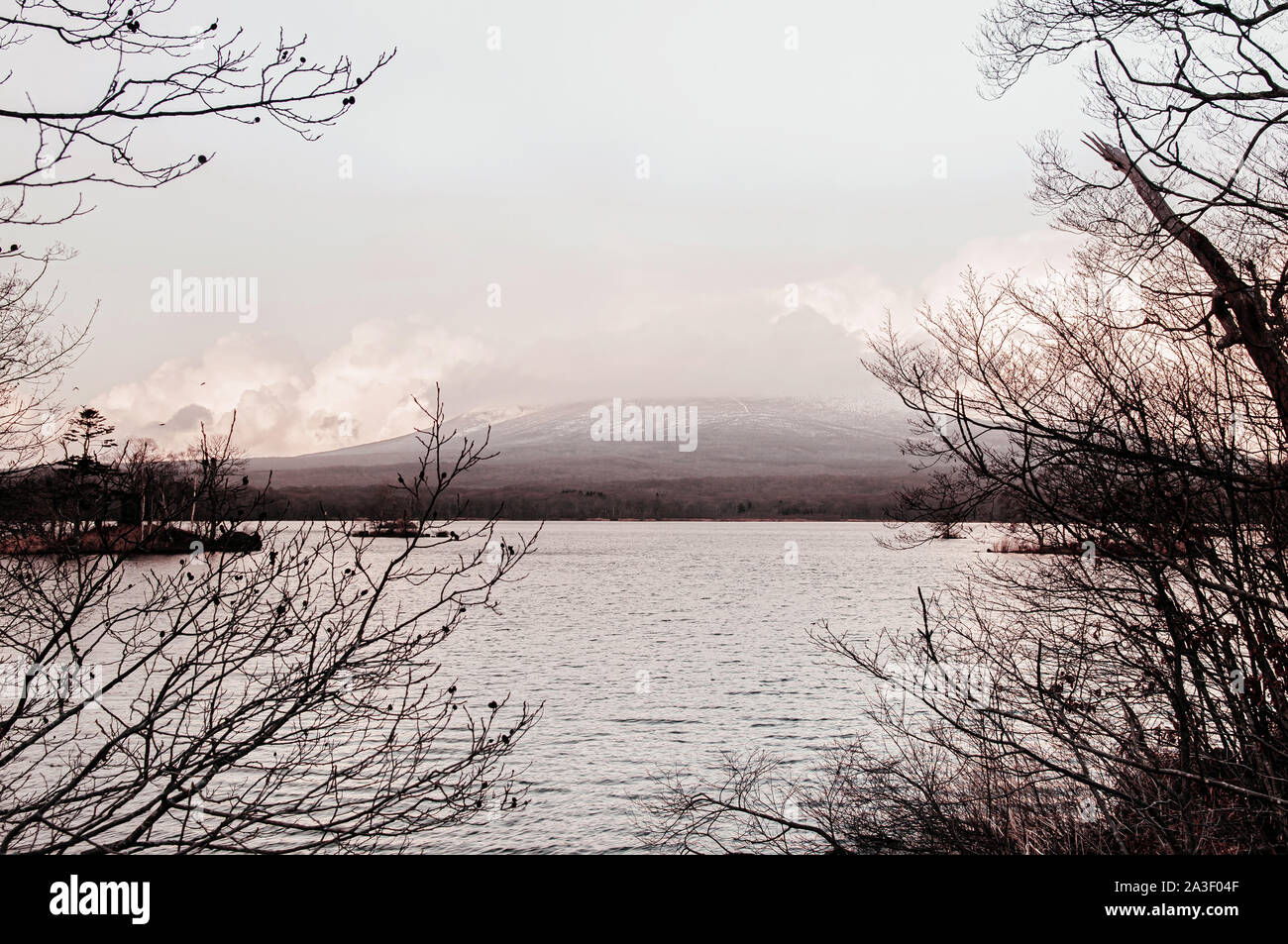 Onuma Koen Quasi -National park lake and Mount Komagatake view in ...