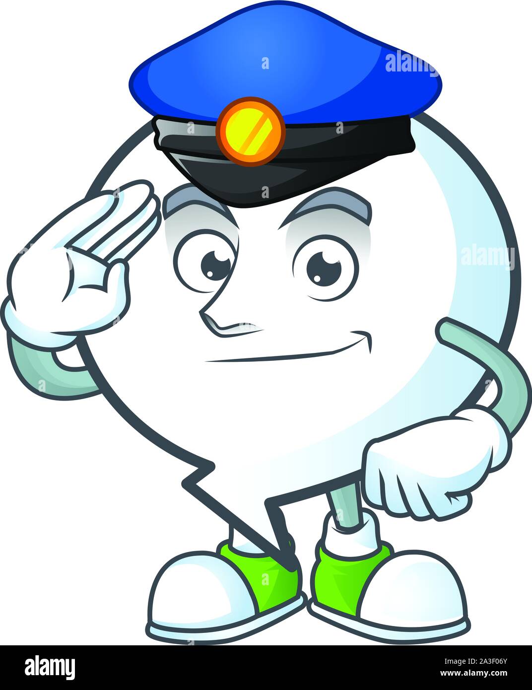 Police cartoon circle bubble for the text Stock Vector Image & Art - Alamy