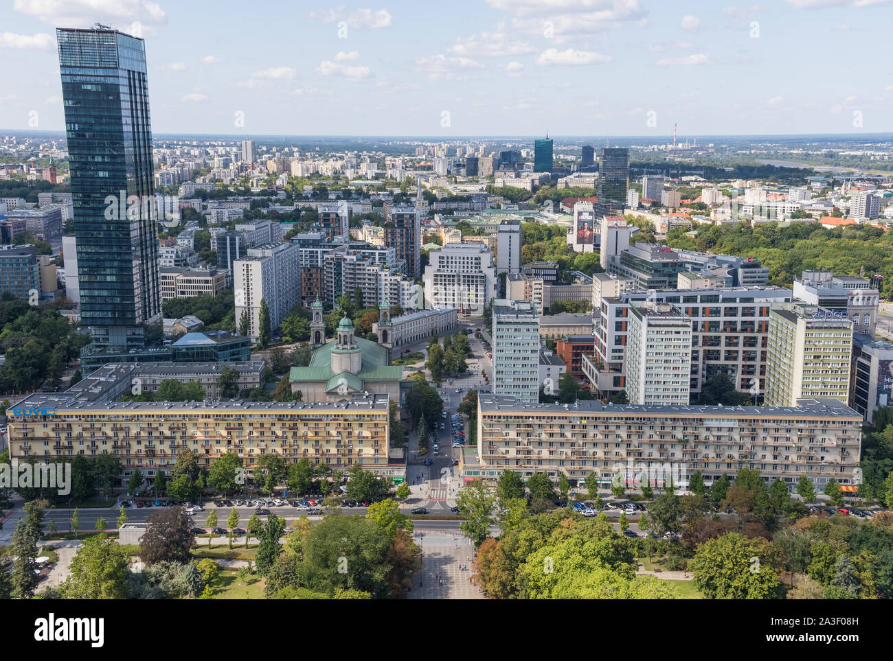 Warsaw is a modern town which was completely rebuilt after World War II ...