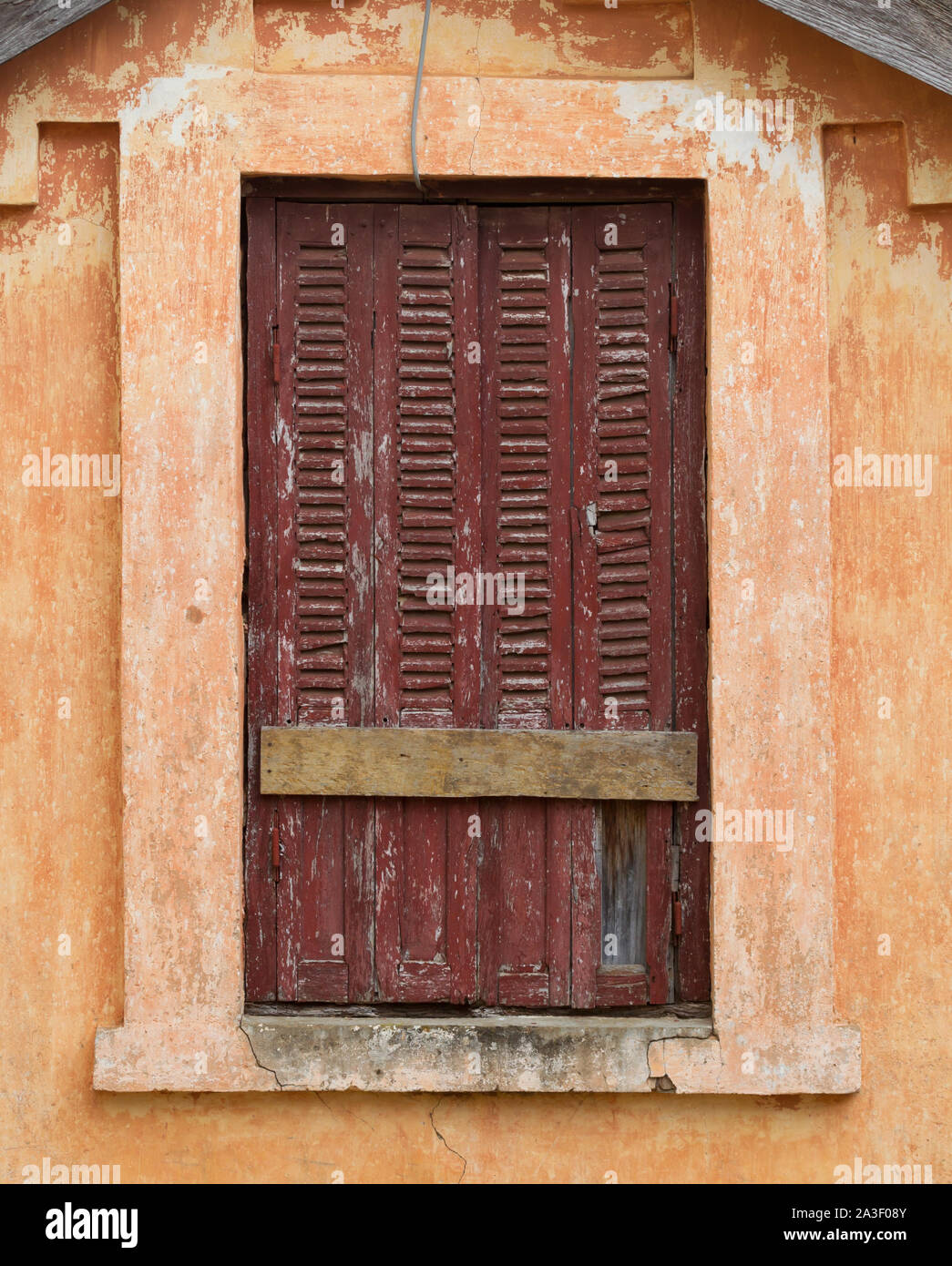Closed window in a village on Madagascar, Africa Stock Photo - Alamy