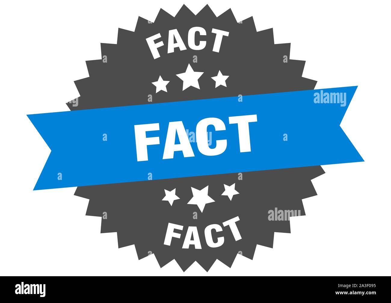 fact sign. fact blue-black circular band label Stock Vector Image & Art ...