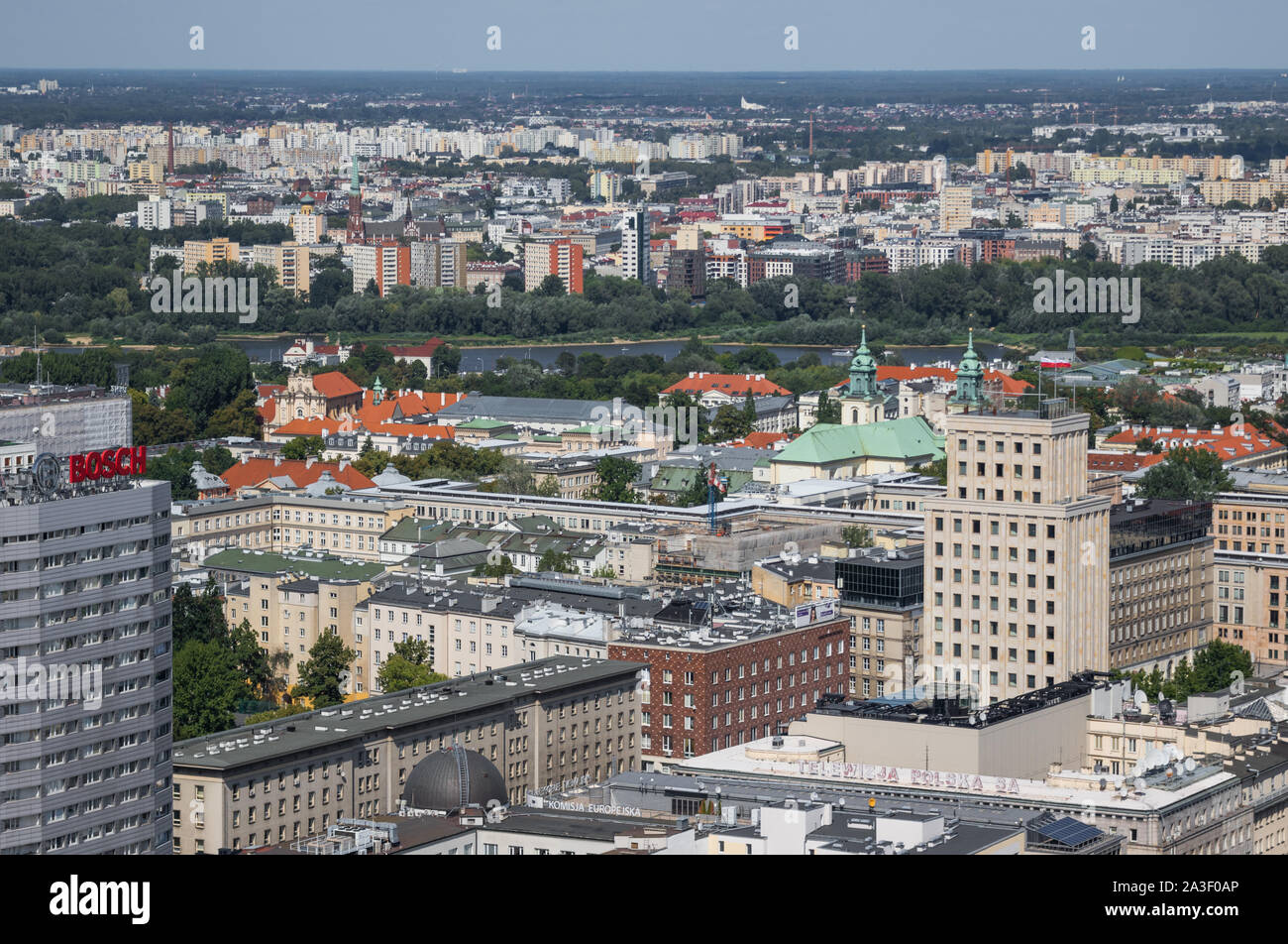 Warsaw is a modern town which was completely rebuilt after World War II ...