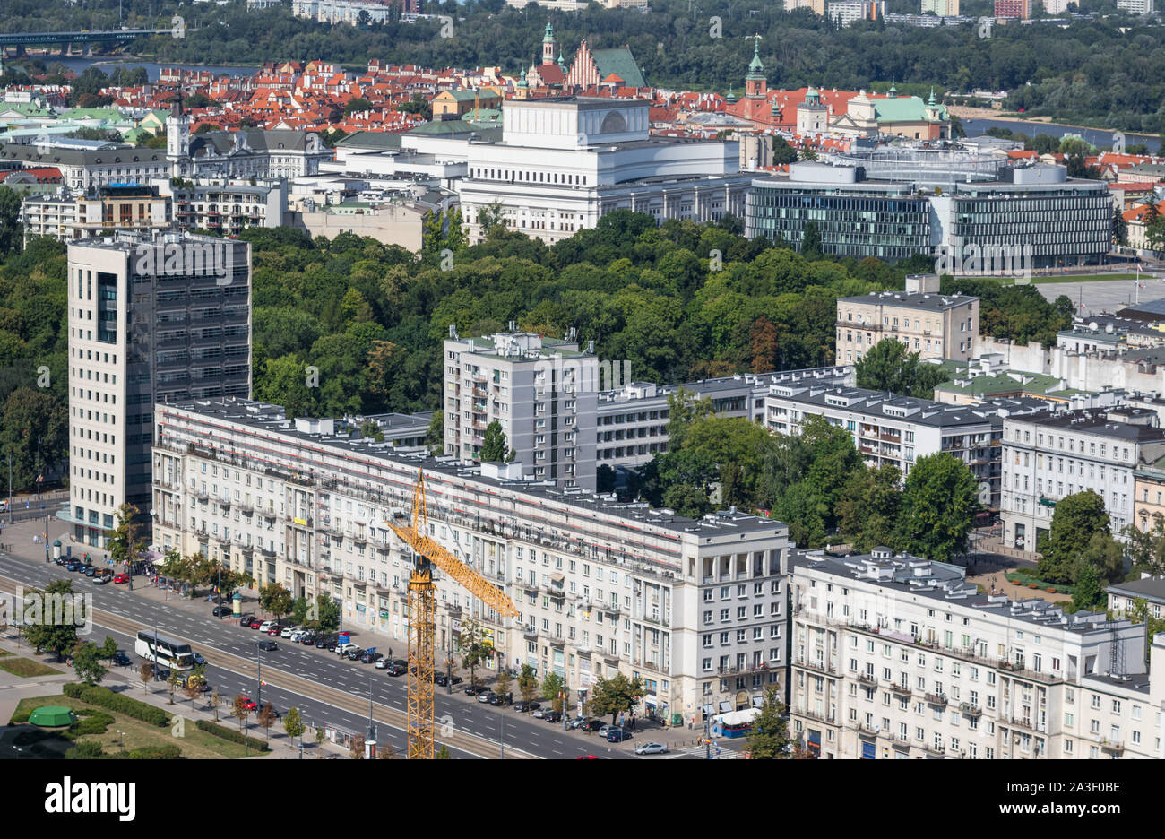 Warsaw is a modern town which was completely rebuilt after World War II ...