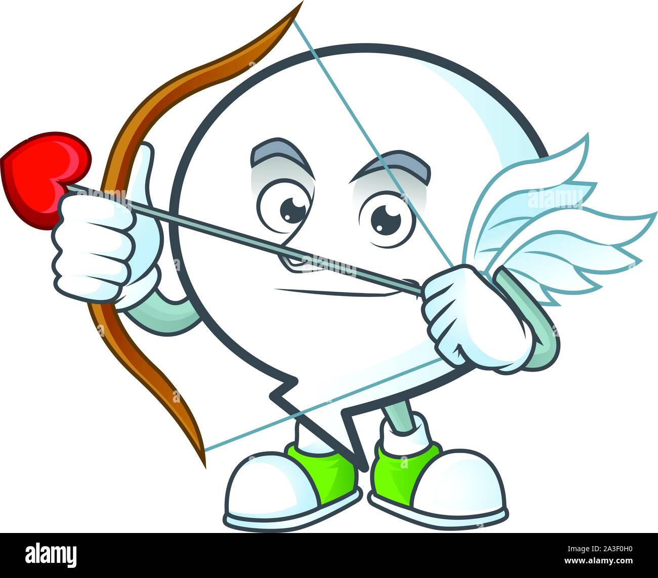 Cupid cartoon circle bubble for the text Stock Vector Image & Art - Alamy