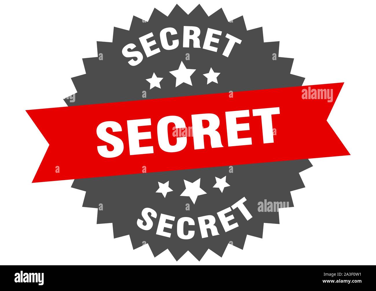 secret sign. secret red-black circular band label Stock Vector Image ...