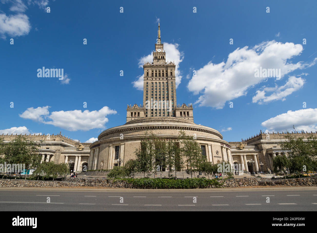 Capital and largest city of Poland, Warsaw still displays some signs of ...