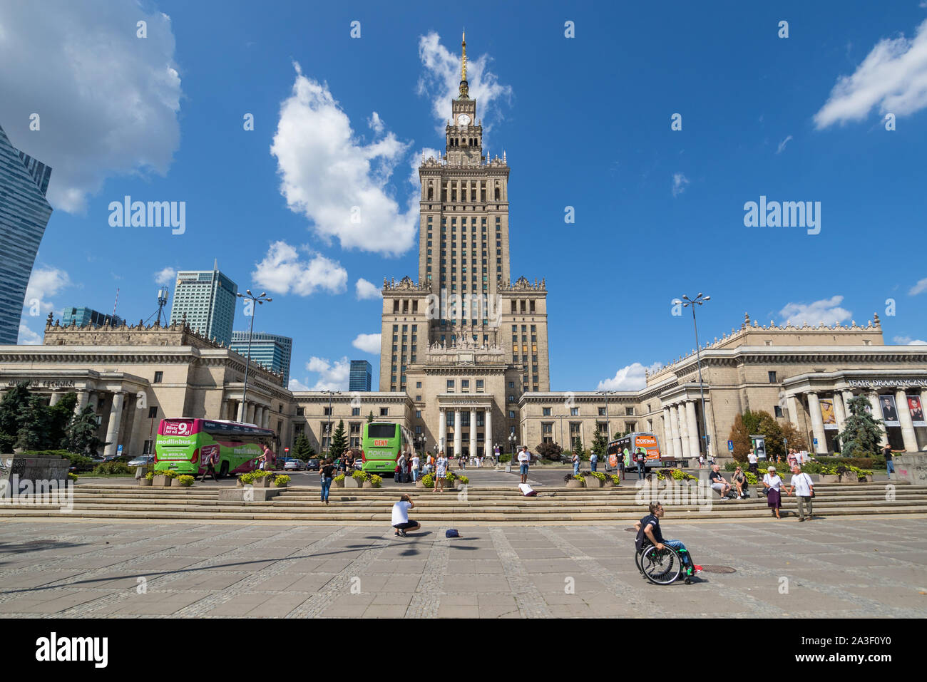 Capital and largest city of Poland, Warsaw still displays some signs of ...