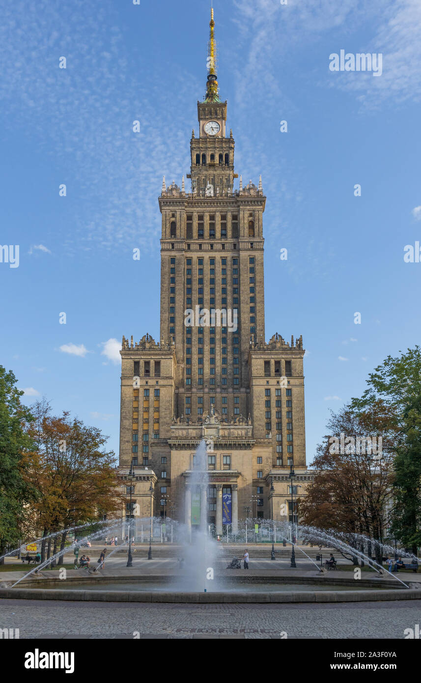 Capital and largest city of Poland, Warsaw still displays some signs of ...