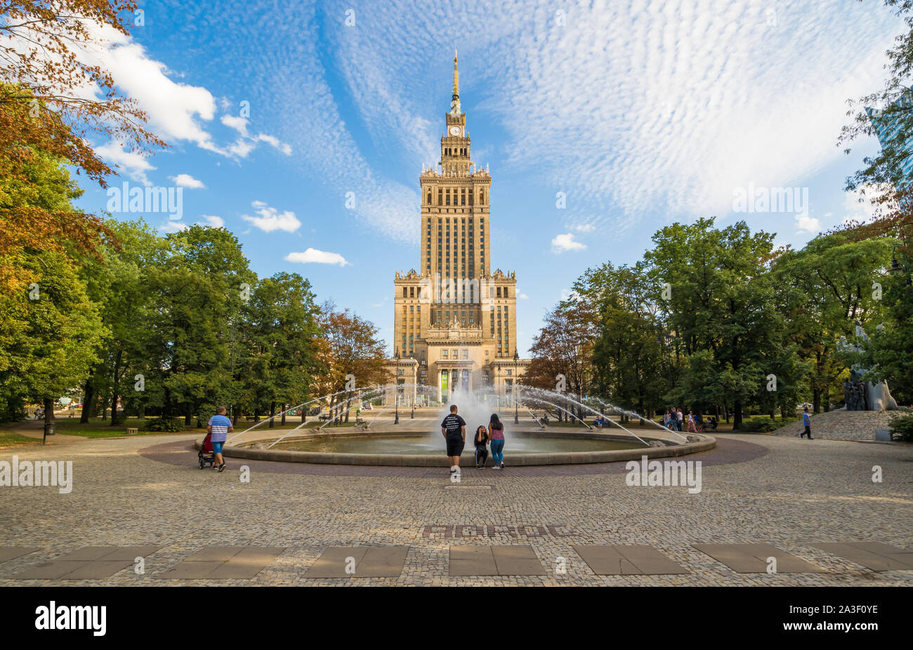Capital and largest city of Poland, Warsaw still displays some signs of ...