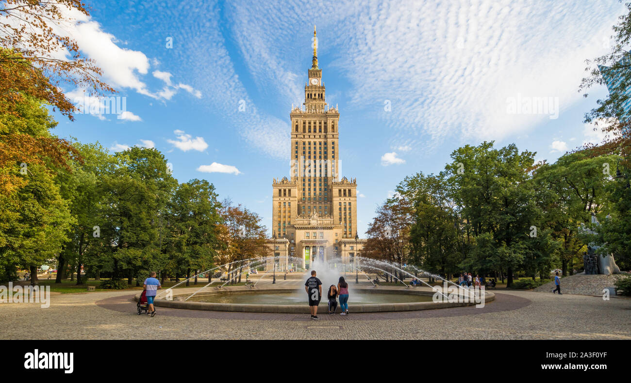 Capital and largest city of Poland, Warsaw still displays some signs of ...