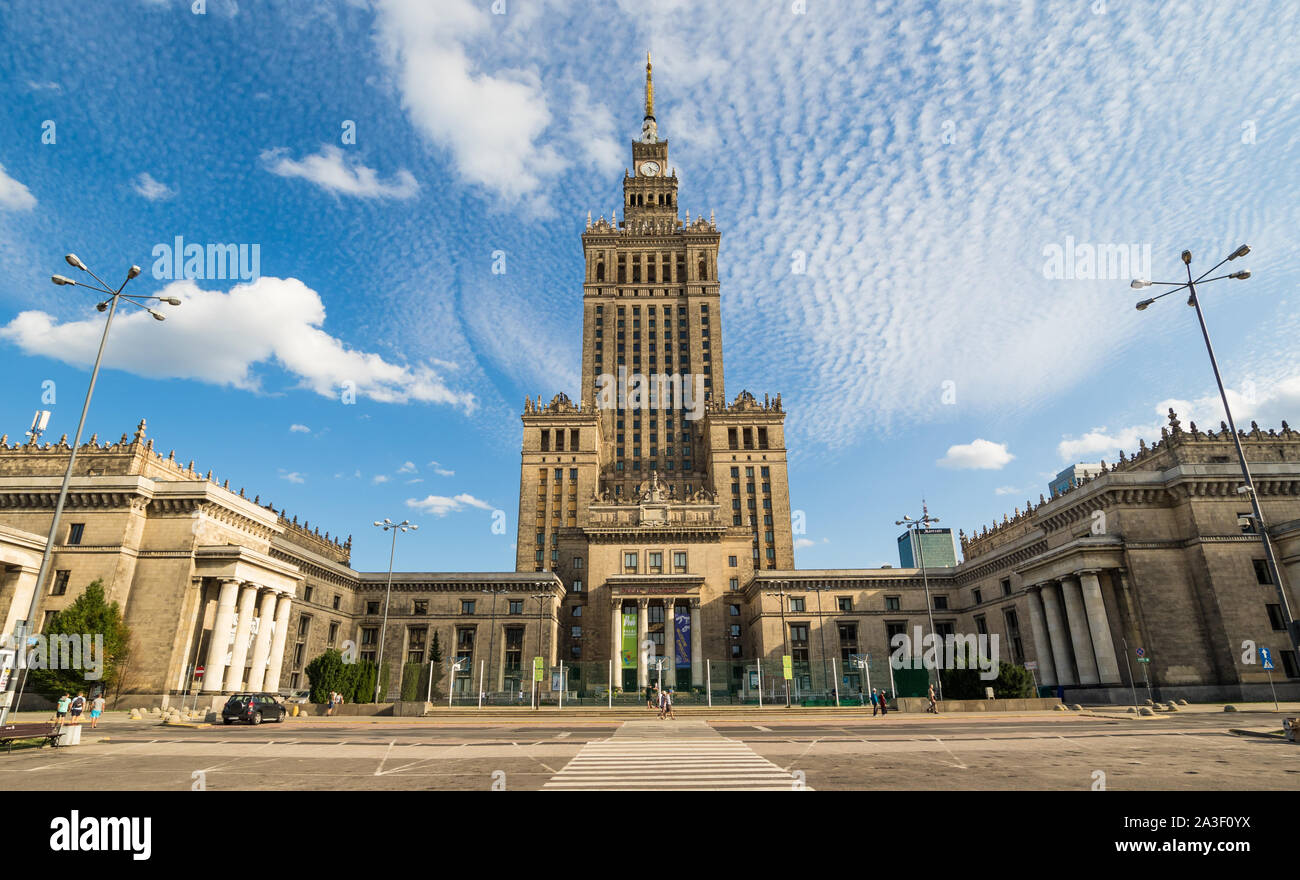 Capital and largest city of Poland, Warsaw still displays some signs of ...