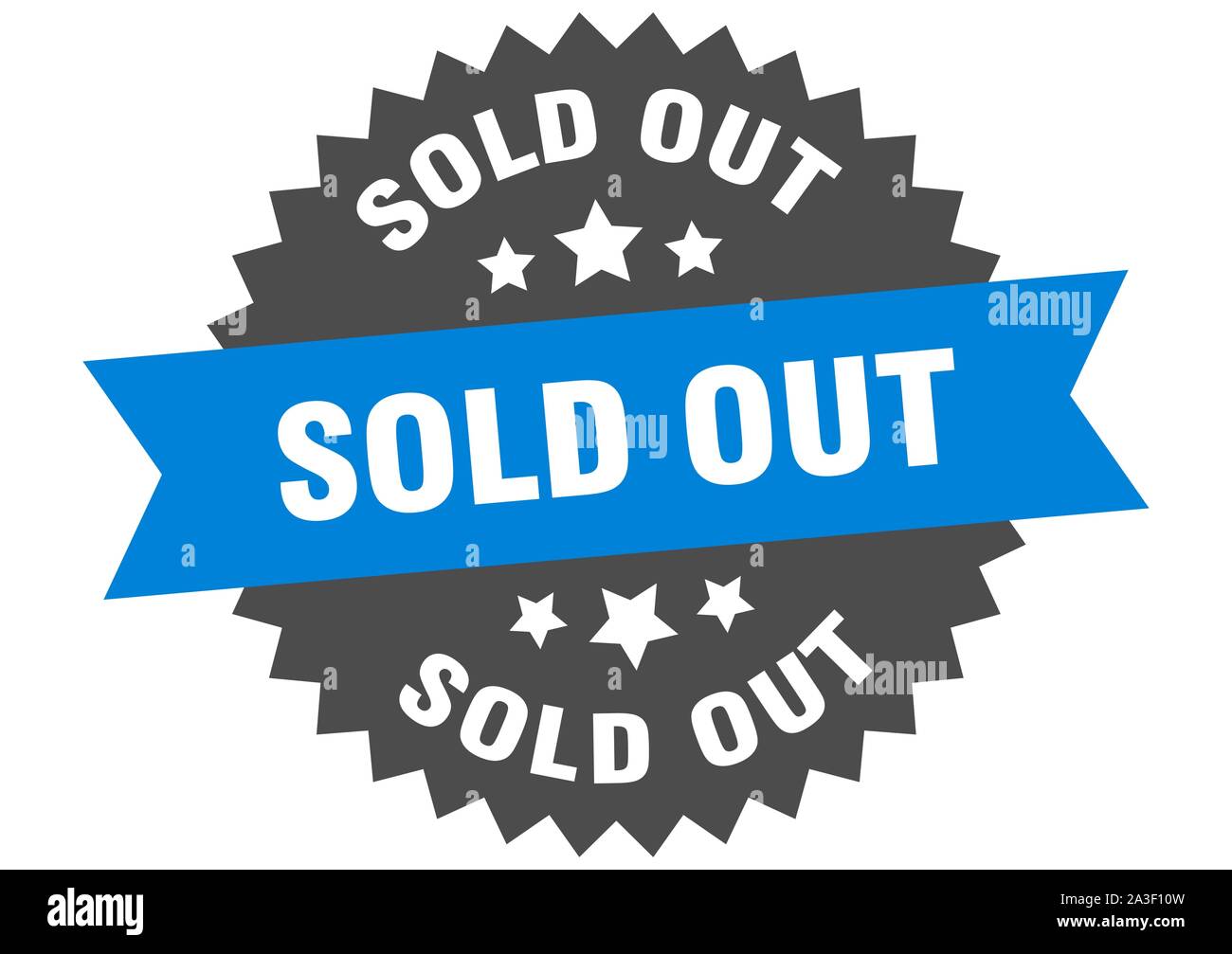 sold out sign. sold out blue-black circular band label Stock Vector ...
