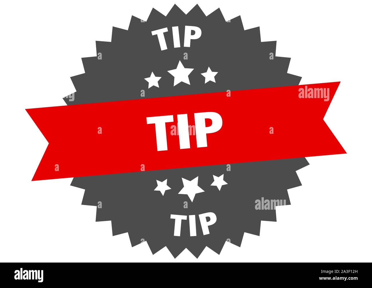 tip sign. tip red-black circular band label Stock Vector Image & Art ...