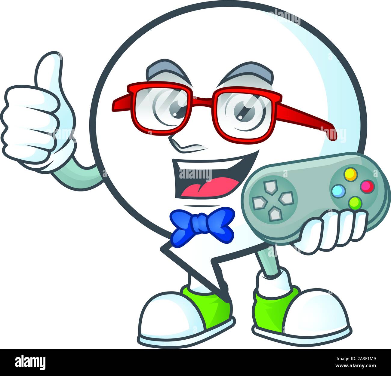 Gamer circle bubble isolated on white background Stock Vector Image ...