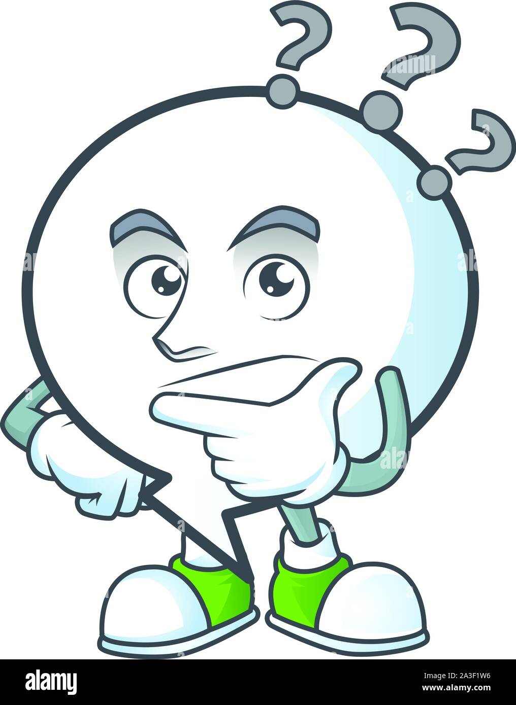 Thinking circle bubble isolated on white background Stock Vector Image ...