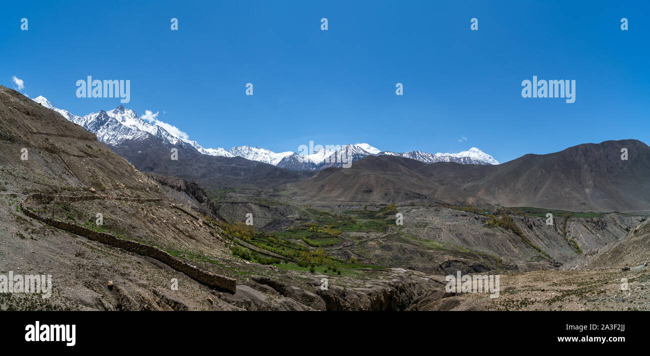 Landscape in Mustang district, Nepal Stock Photo - Alamy