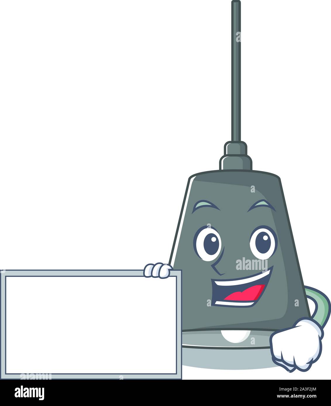 With board pendant lamp cartoon with mascot shape Stock Vector Image ...