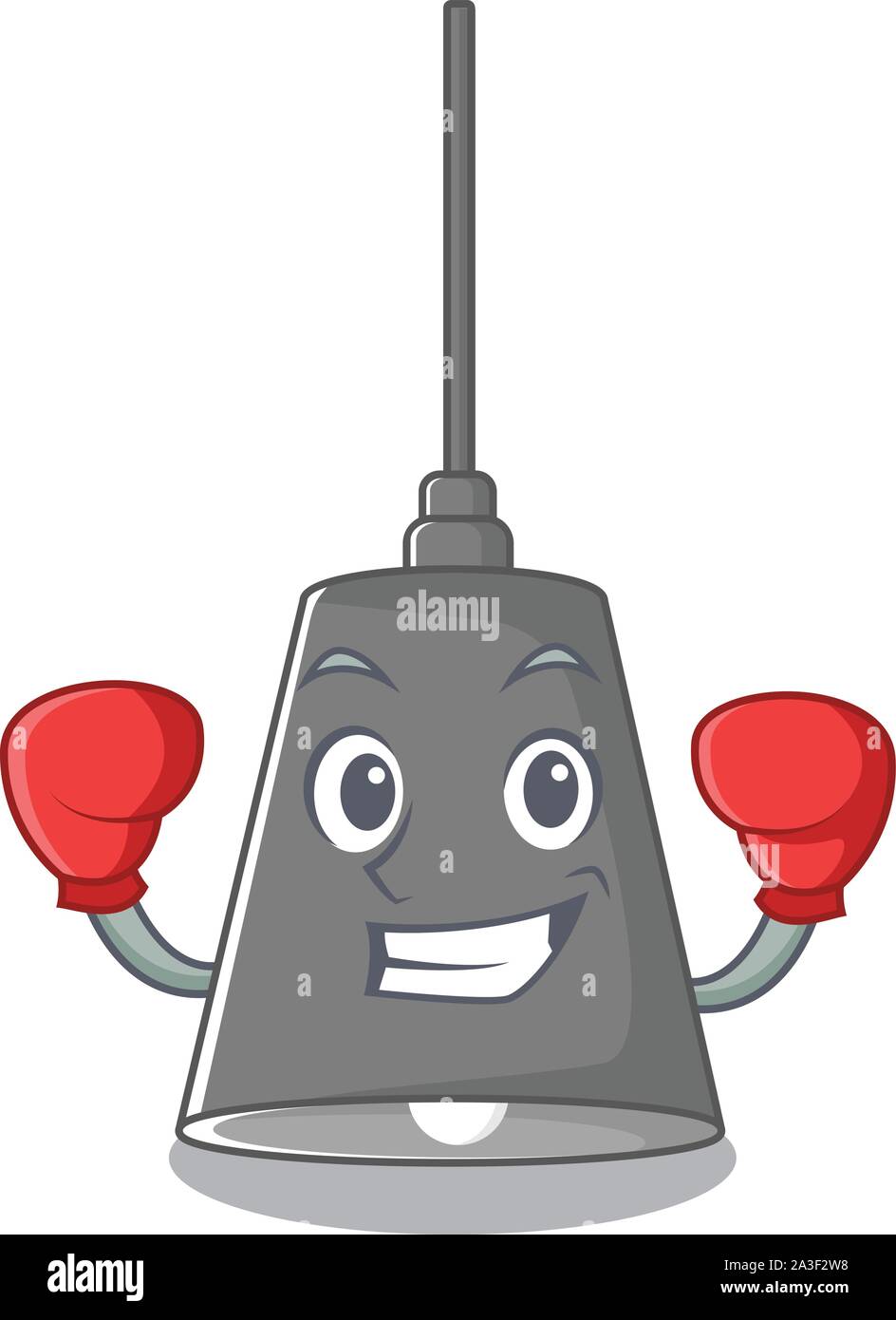 Boxing pendant lamp cartoon with mascot shape Stock Vector Image & Art ...