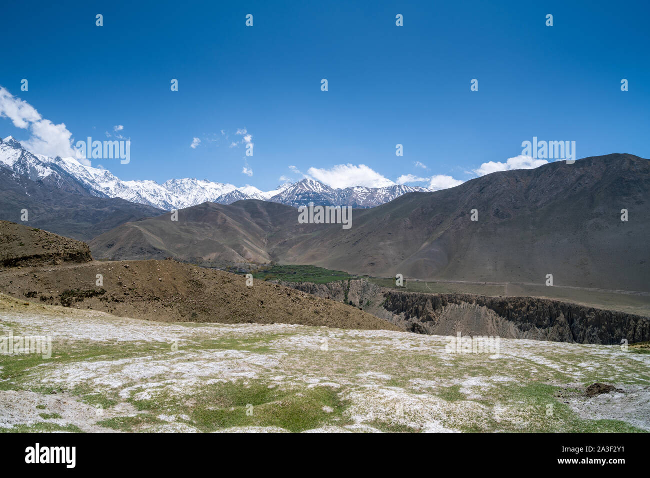 Landscape in Mustang district, Nepal Stock Photo - Alamy
