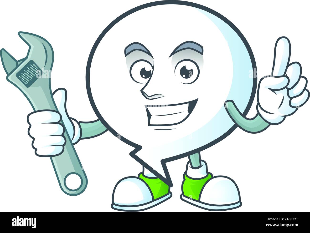 Mechanic shape circle bubble for text icon Stock Vector Image & Art - Alamy