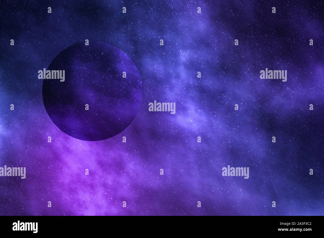 Discovery in astronomy, cosmic abstract and future technology concept ...