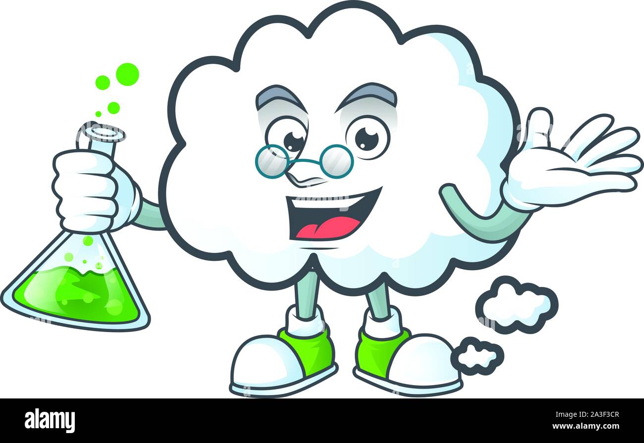 Professor cloud bubble with cartoon character style Stock Vector Image ...