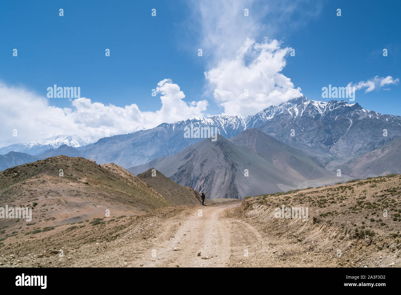 Landscape in Mustang district, Nepal Stock Photo - Alamy