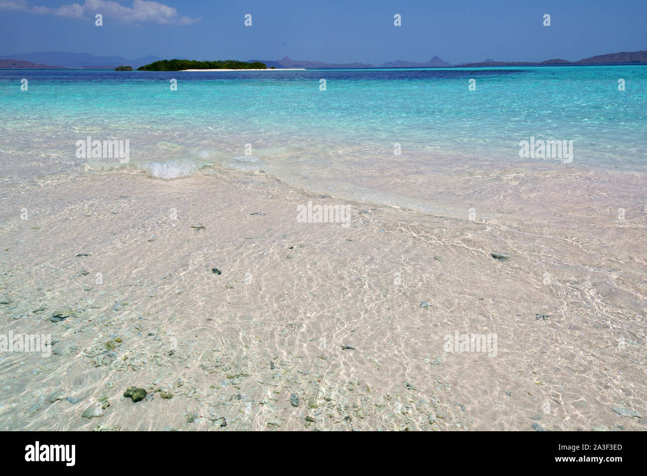 From a beach in the Flores Sea near Komodo Island Stock Photo - Alamy