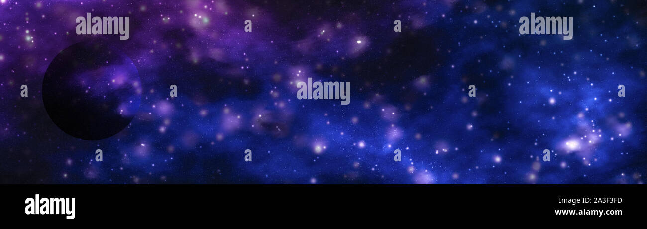 Discovery in astronomy, cosmic abstract and future technology concept ...