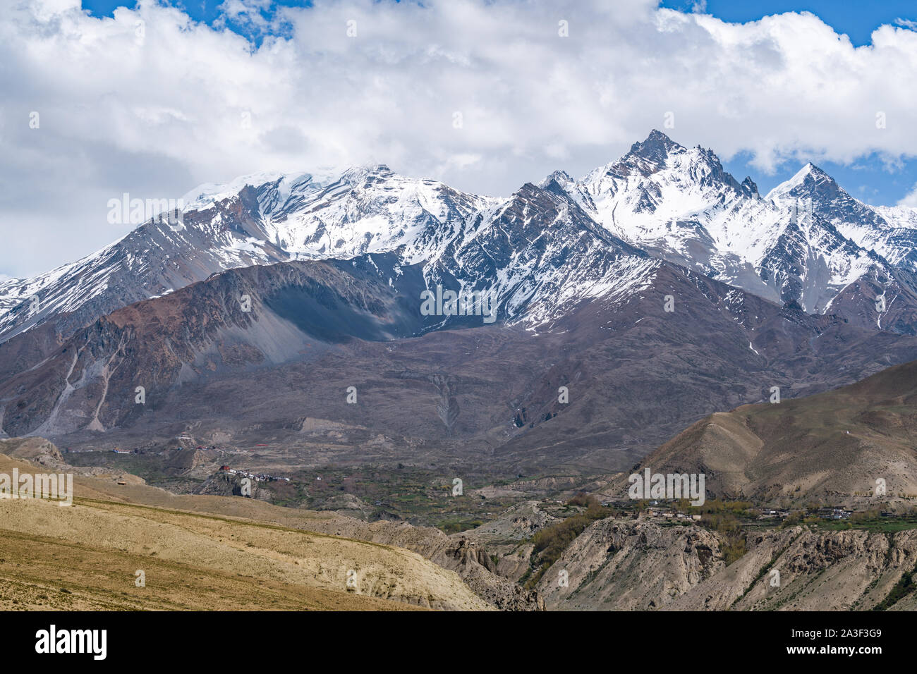Landscape in Mustang district, Nepal Stock Photo - Alamy
