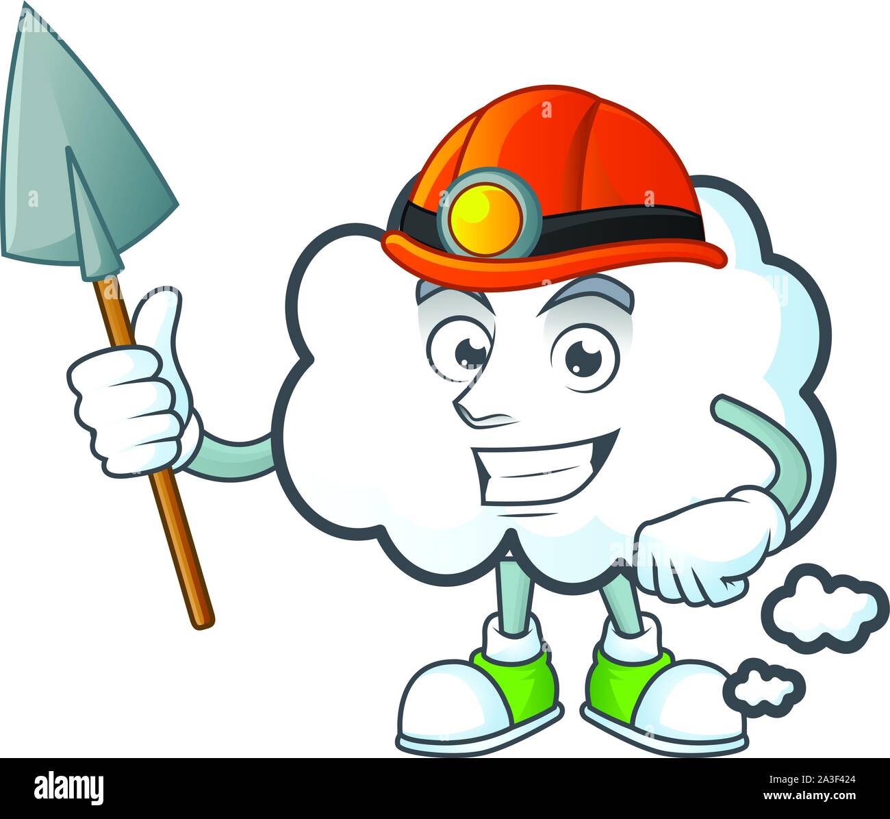Miner design cloud bubble for icon thinking Stock Vector Image & Art ...