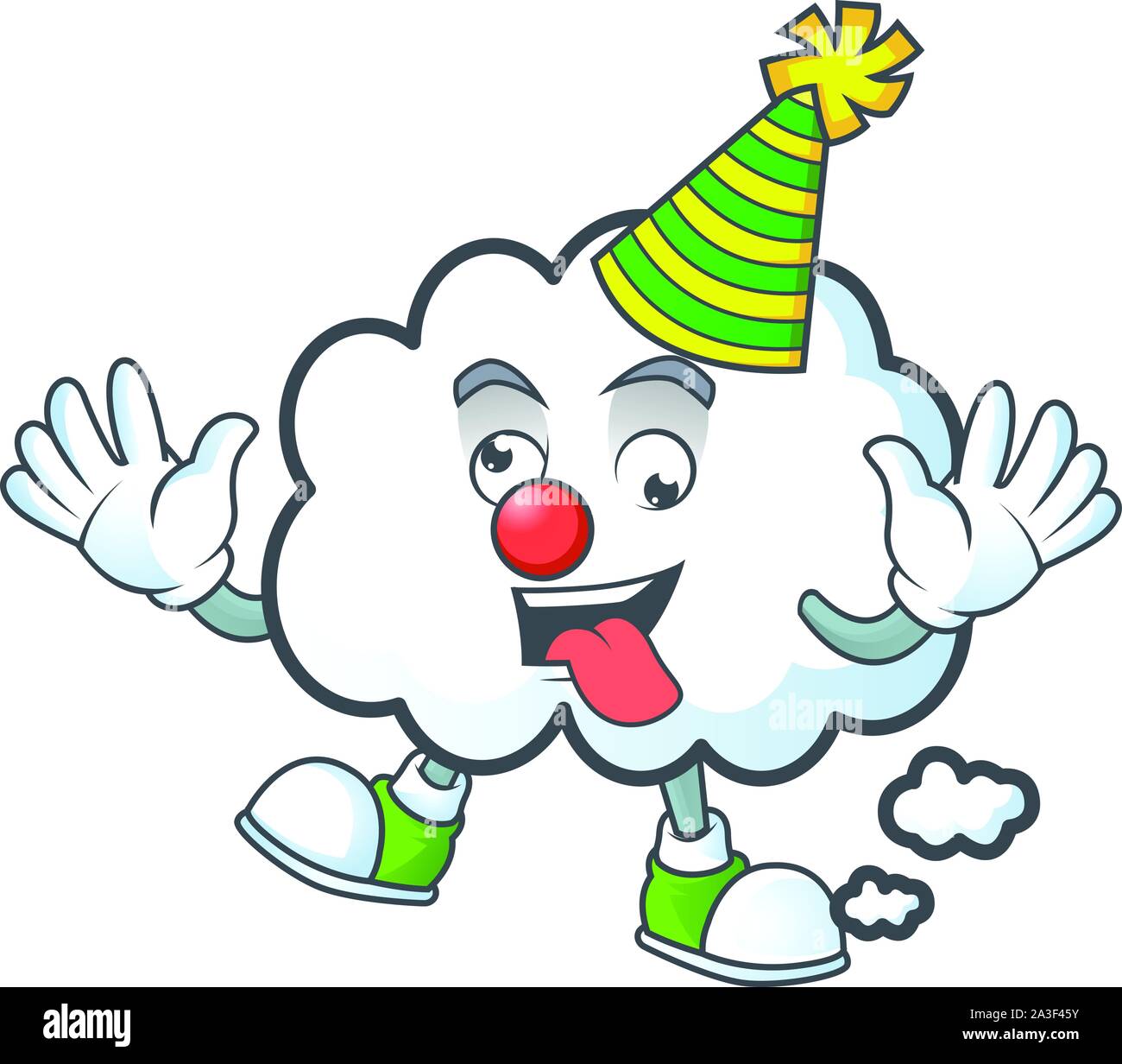 Clown cloud bubble on a white background Stock Vector Image & Art - Alamy