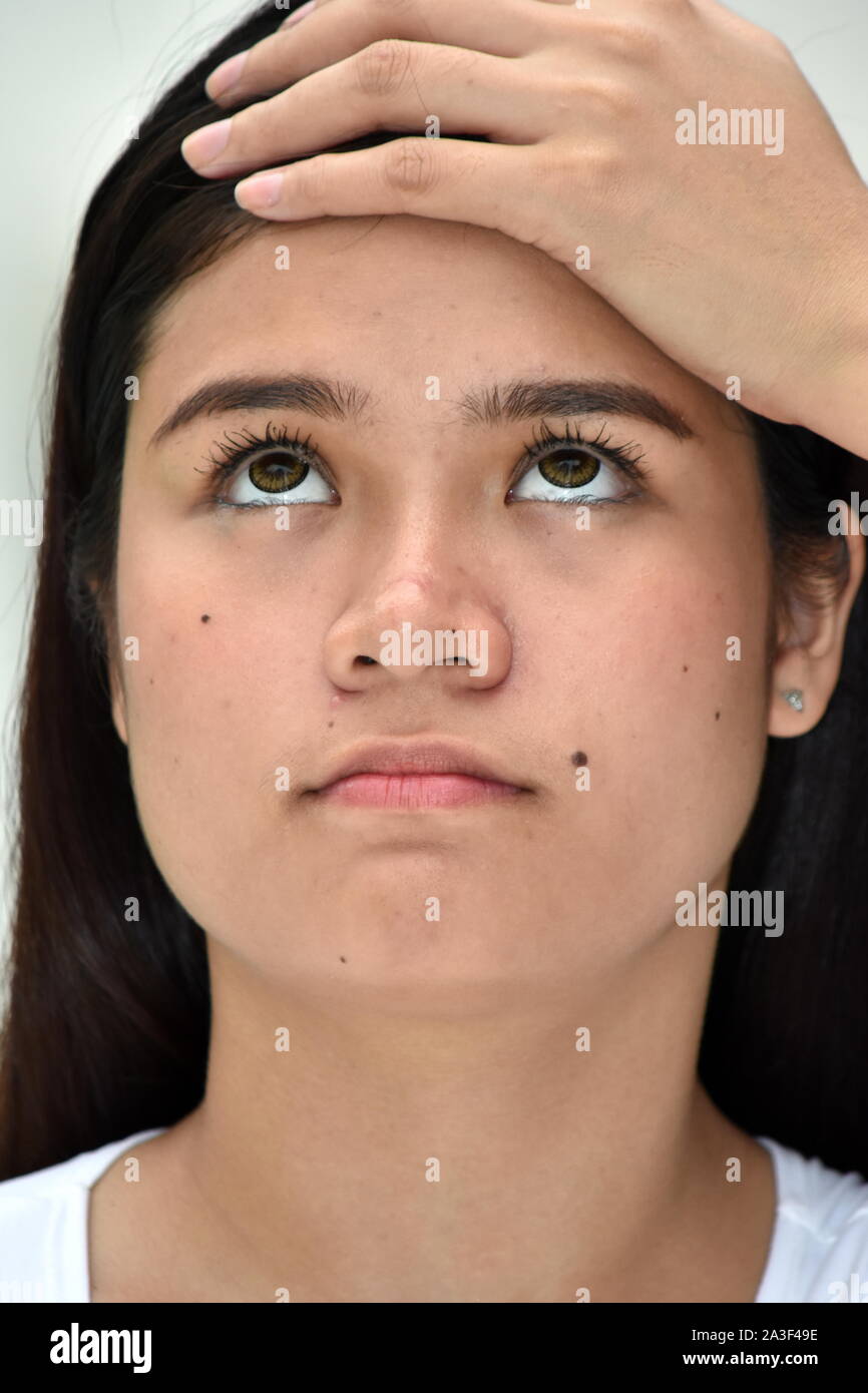 A Female And Memory Loss Stock Photo - Alamy