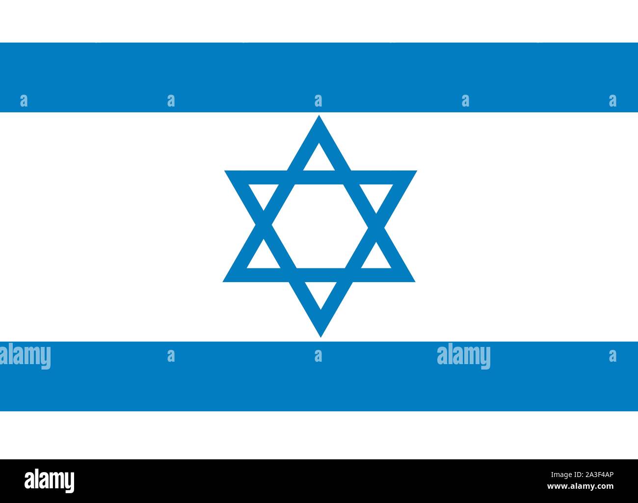 Flag of Israel: rightly proportions and colors Stock Vector Image & Art ...